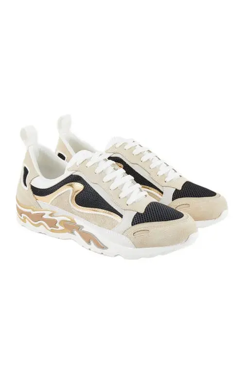 Sandro Flame Sneakers - Gold