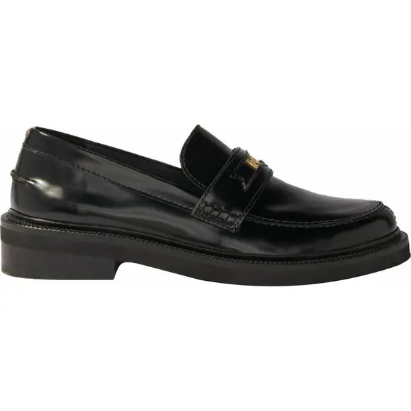 Maje Leather Loafers - Black