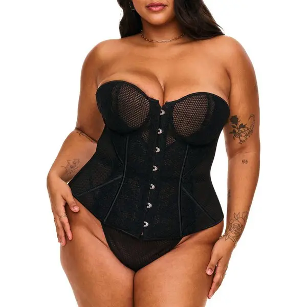 ADORE ME Padma Corset And G-string Set - Black