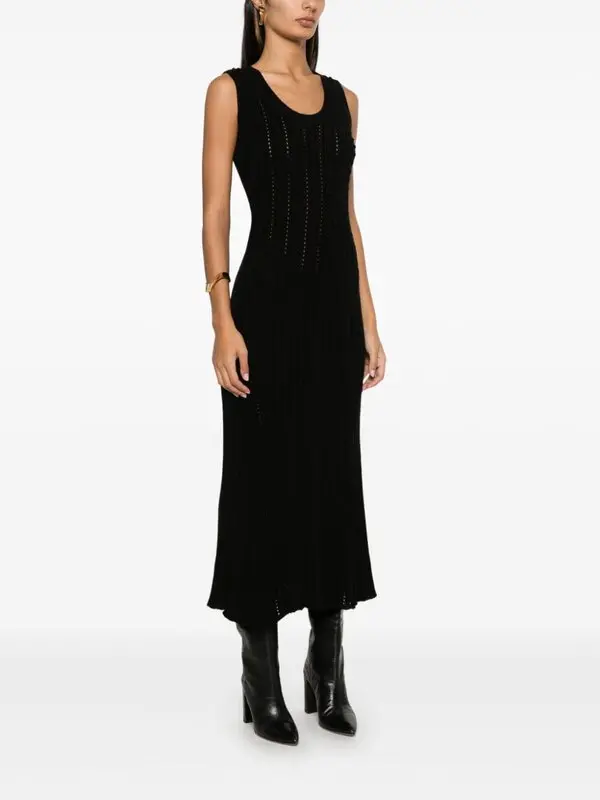 TWINSET Cable-knit Midi Dress
