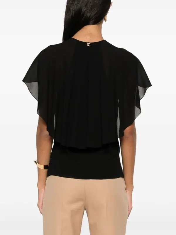 Chloé Cape-detail Tank Top - Black