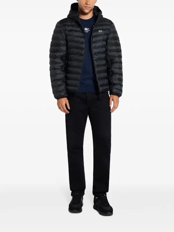 Lacoste Water-repellent Padded Jacket - Black