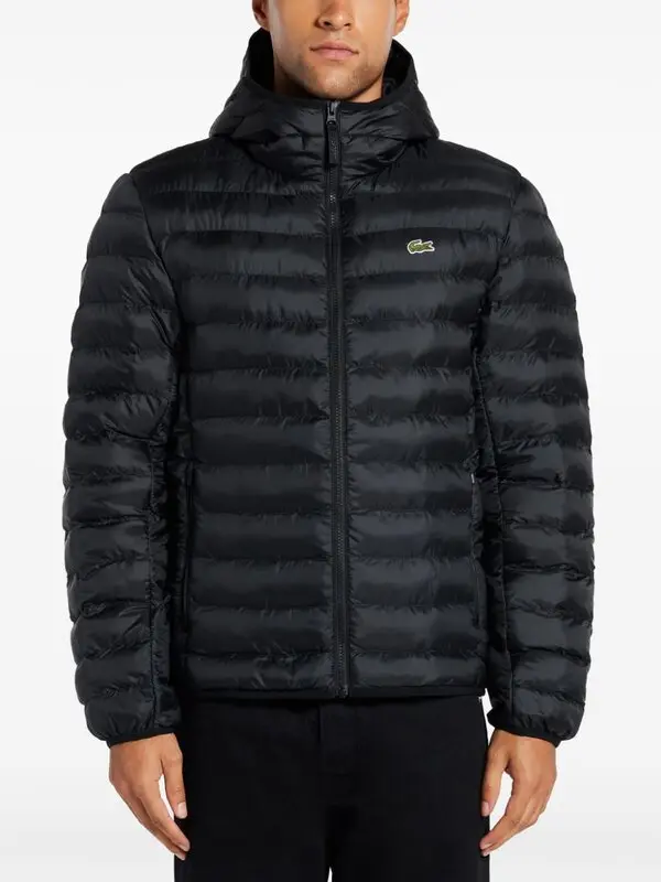 Lacoste Water-repellent Padded Jacket - Black