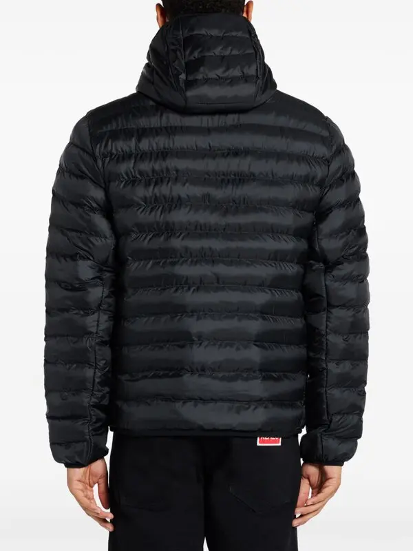 Lacoste Water-repellent Padded Jacket - Black