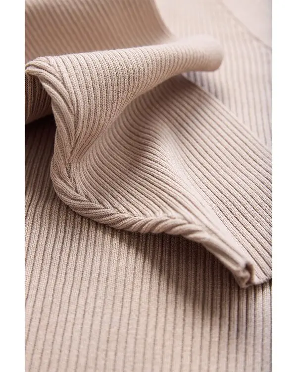 INGRID & ISABEL Maternity Side Zip Sweater - Beige