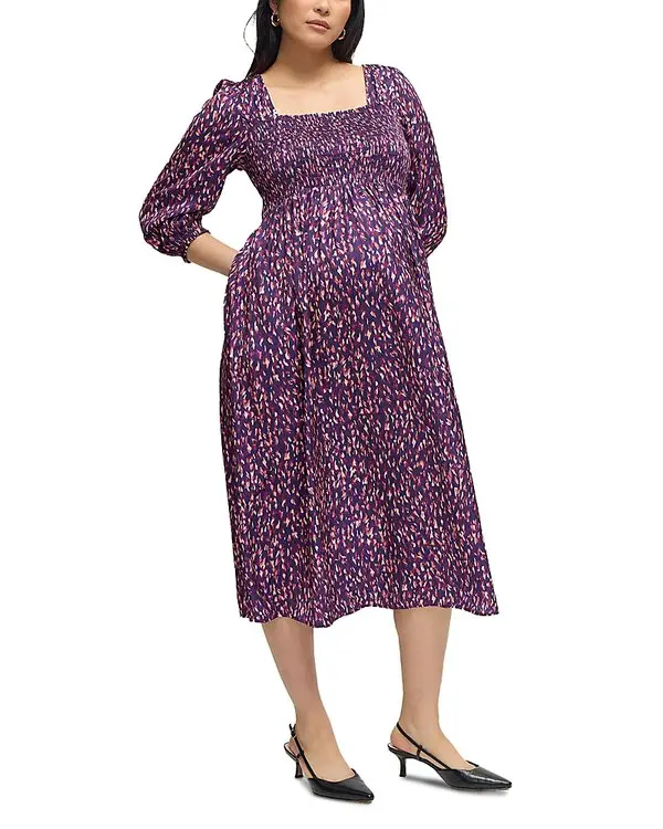 INGRID & ISABEL The Breeze Maternity Dress - Abstract Blur