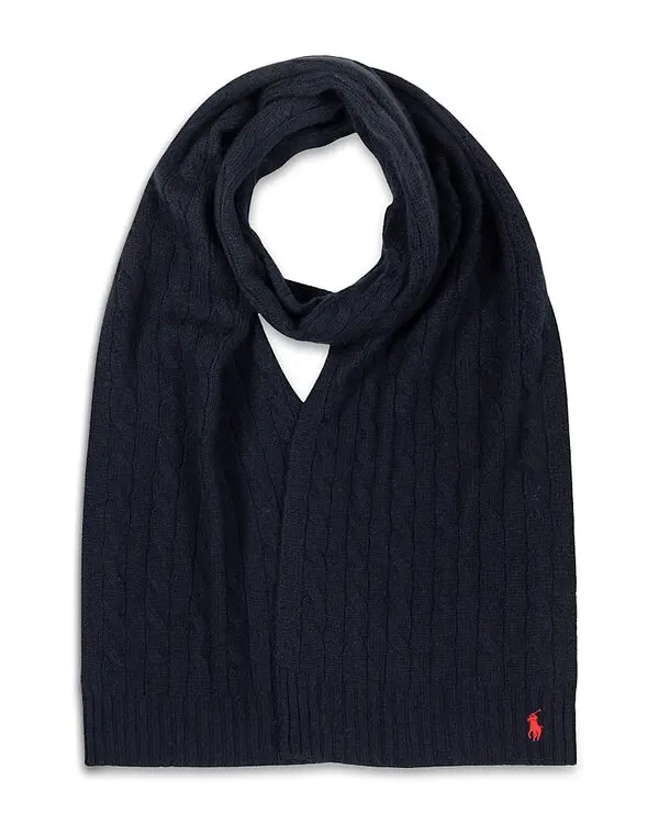 Polo Ralph Lauren Wool & Cashmere Classic Scarf - Hunter Navy