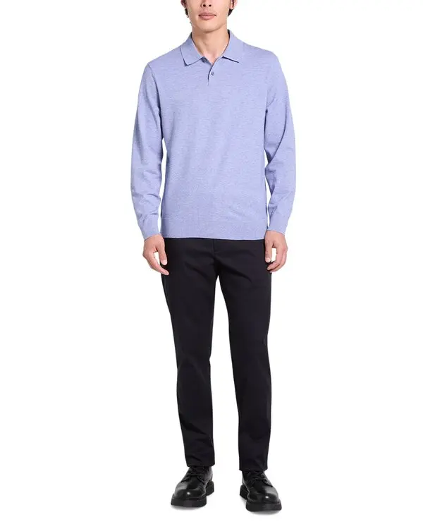 Theory Goris Collared Sweater - Dusk Blue