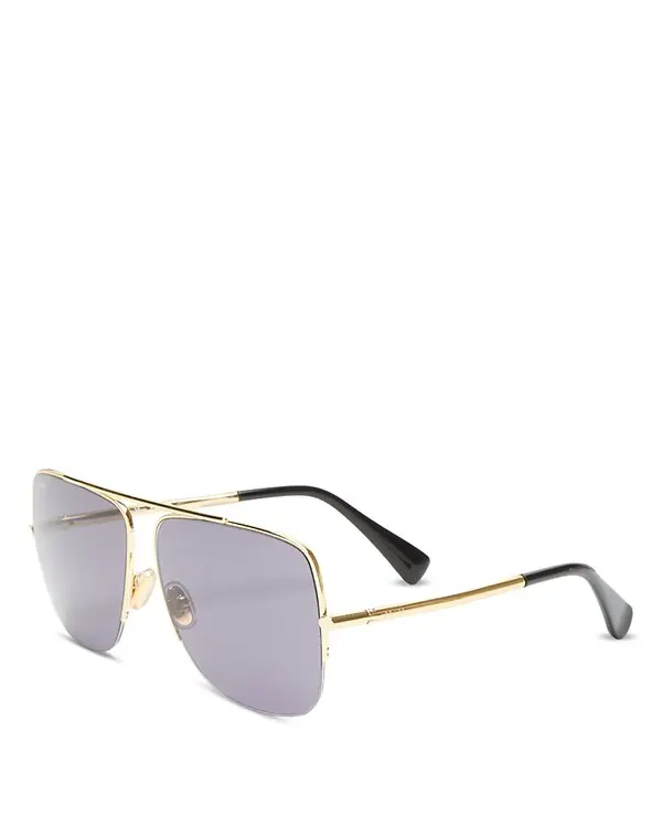 Max Mara Menton Aviator Sunglasses - Gold/smoke