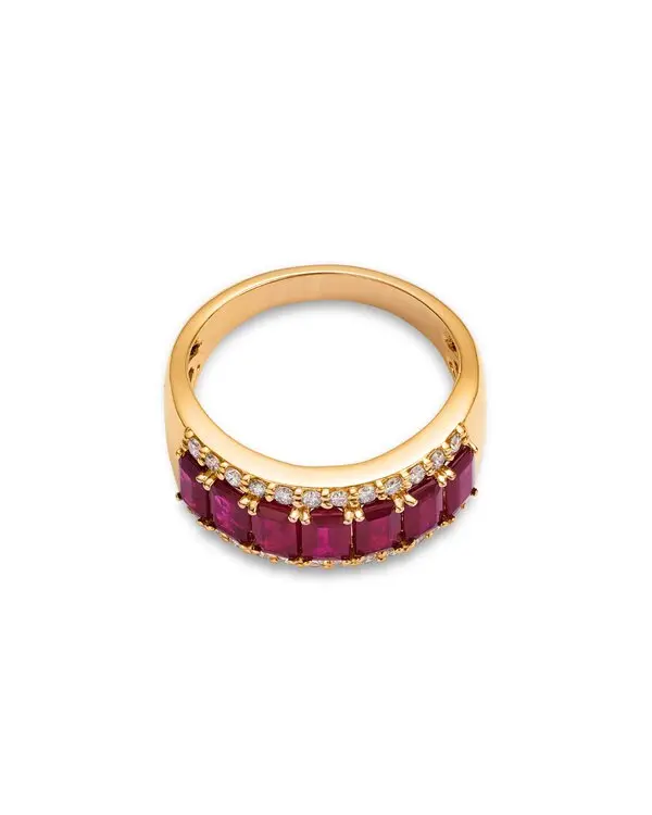 Bloomingdale'S Ruby And Diamond Band