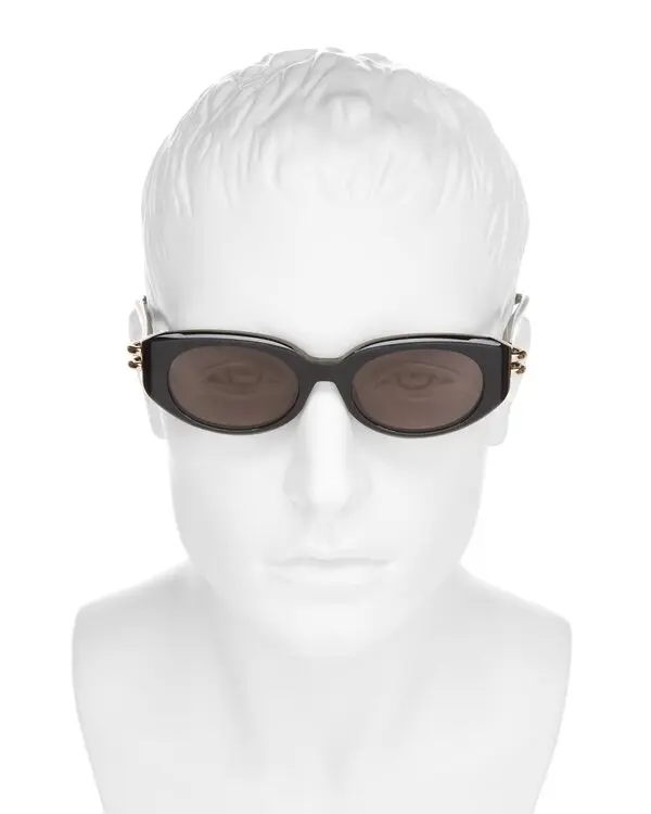 Alexander McQueen Oval Sunglasses