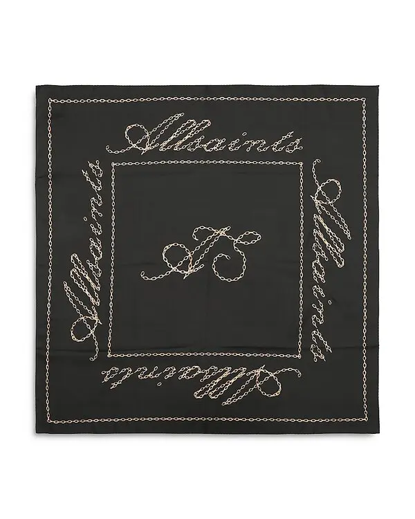 ALLSAINTS Allchains Square Silk Scarf