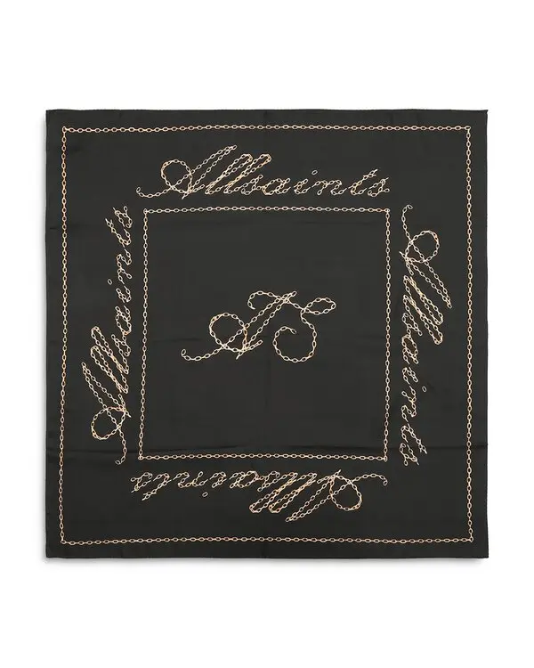 ALLSAINTS Allchains Square Silk Scarf