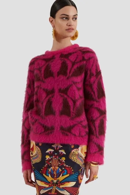 La DoubleJ Camden Jumper - Bordeaux Fuchsia