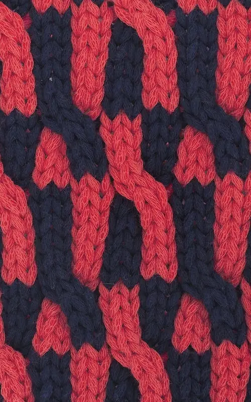 La DoubleJ Winset Cropped Knit Top - Navy
