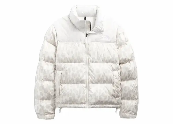 The North Face Printed 1996 Retro Nuptse Jacket - Silver Grey