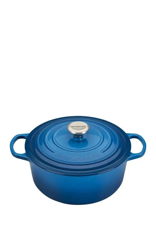 LE CREUSET Signature 5.5-quart Round Enamel Cast Iron Dutch Oven - Marseille