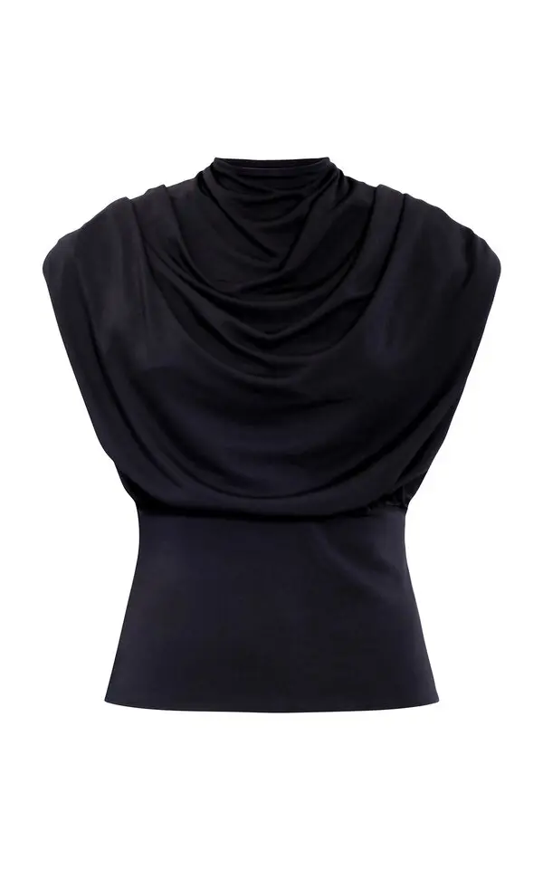 KALLMEYER Jocelyn Draped Jersey Top