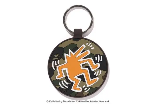 A BATHING APE Keith Haring Key Ring