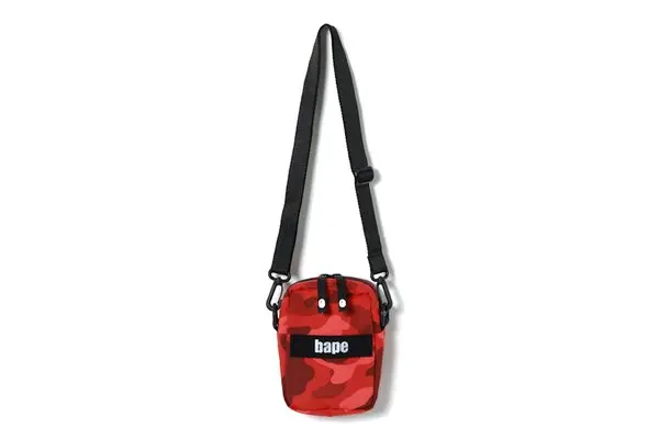 A BATHING APE Camo Military Shoulder Bag - Red