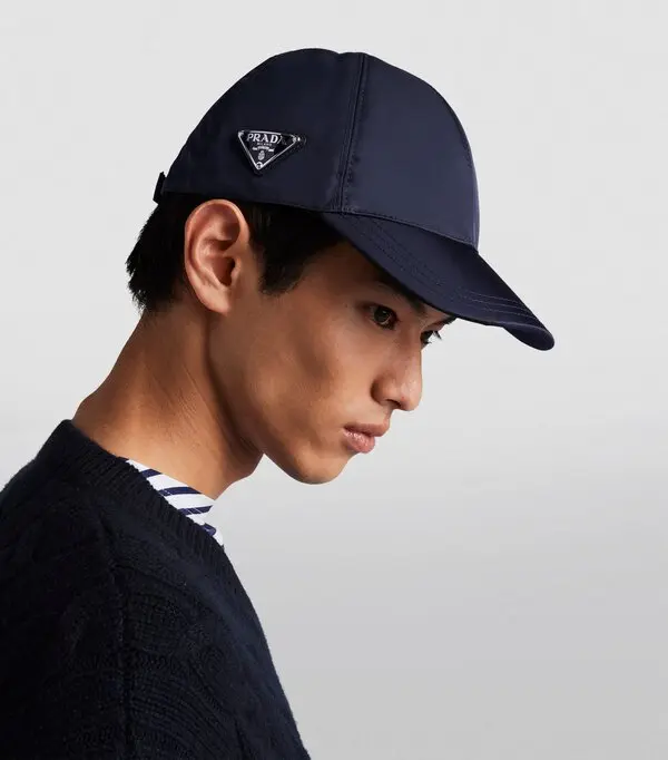Prada Re-nylon Baseball Cap - Blue