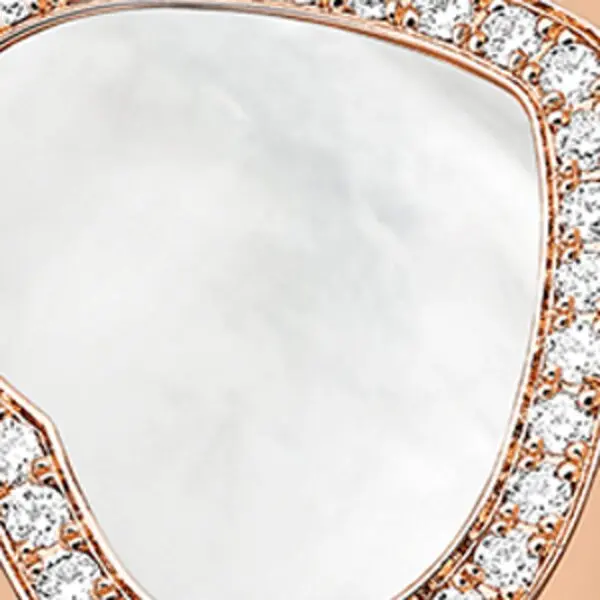 Chopard Diamond And Mother-of-pearl Happy Diamonds Bangle - Rose Gold