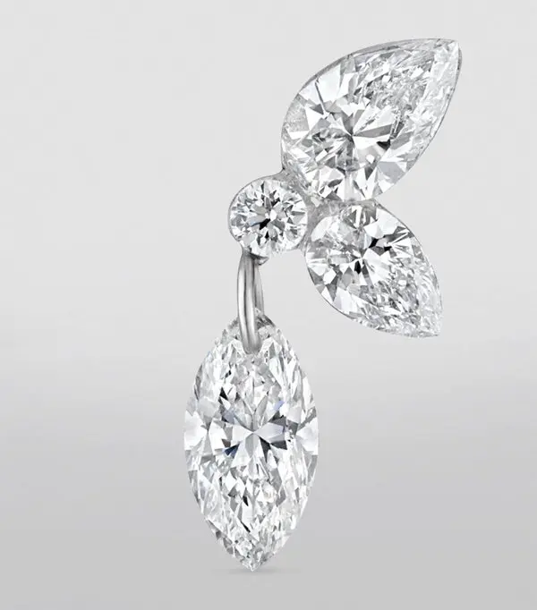 MARIA TASH Grand Marquise Pear Diamond Echo Earring