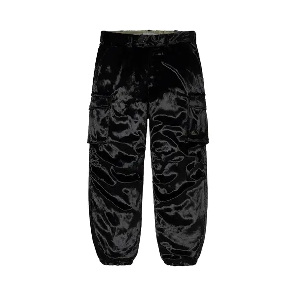 Supreme X Yohji Yamamoto Faux Fur Cargo Pants - Black
