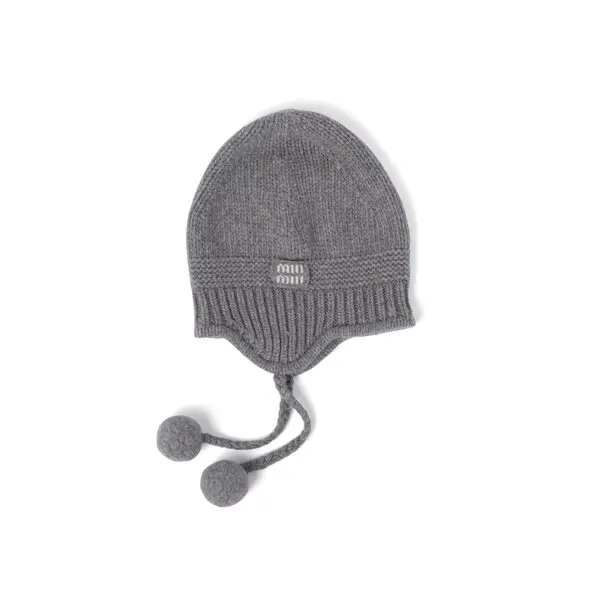 Miu Miu Wool And Cashmere Beanie - Grey