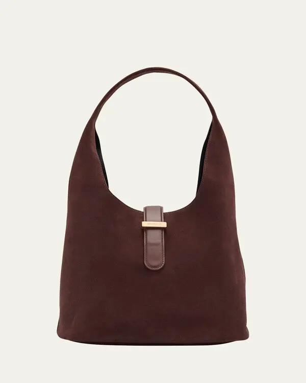 Simkhai Khai Buckle Suede Hobo Bag