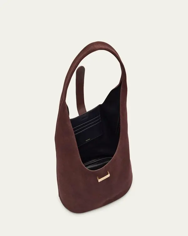 Simkhai Khai Buckle Suede Hobo Bag