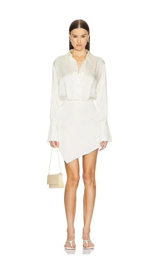 L'academie Aurelie Mini Dress - Ivory