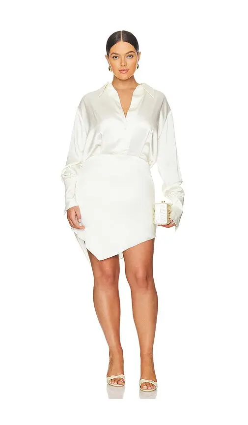 L'academie Aurelie Mini Dress - Ivory