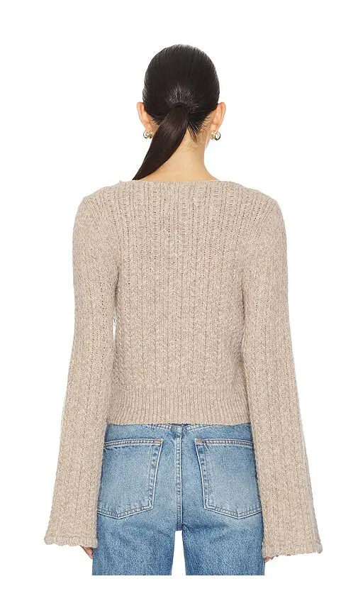 NATION LOS ANGELES Berenice Round Neck Cardigan