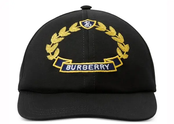 Burberry Oak Leaf Crest Baseball Cap - Black