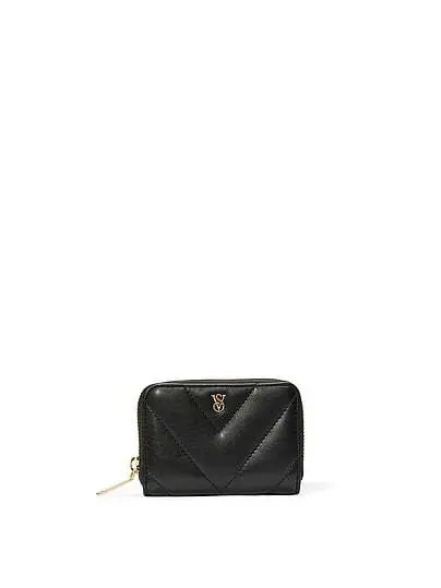 Victoria's Secret Small Wallet With Zip - Black