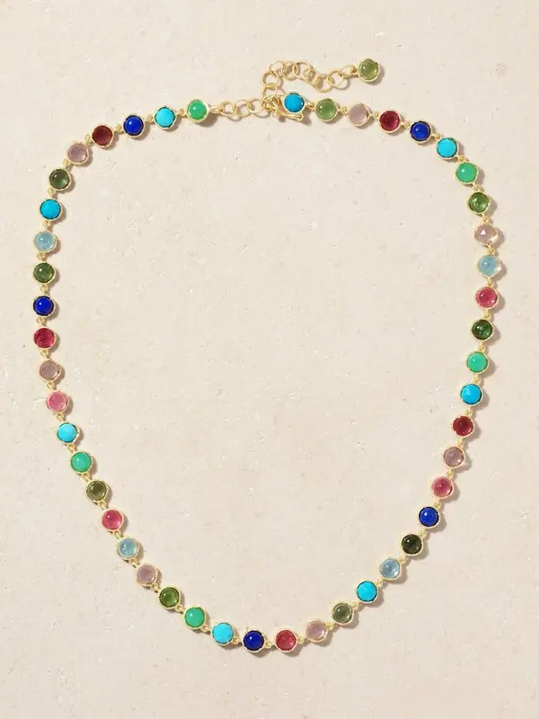 Irene Neuwirth Classic 18-karat Multi-stone Necklace - Gold