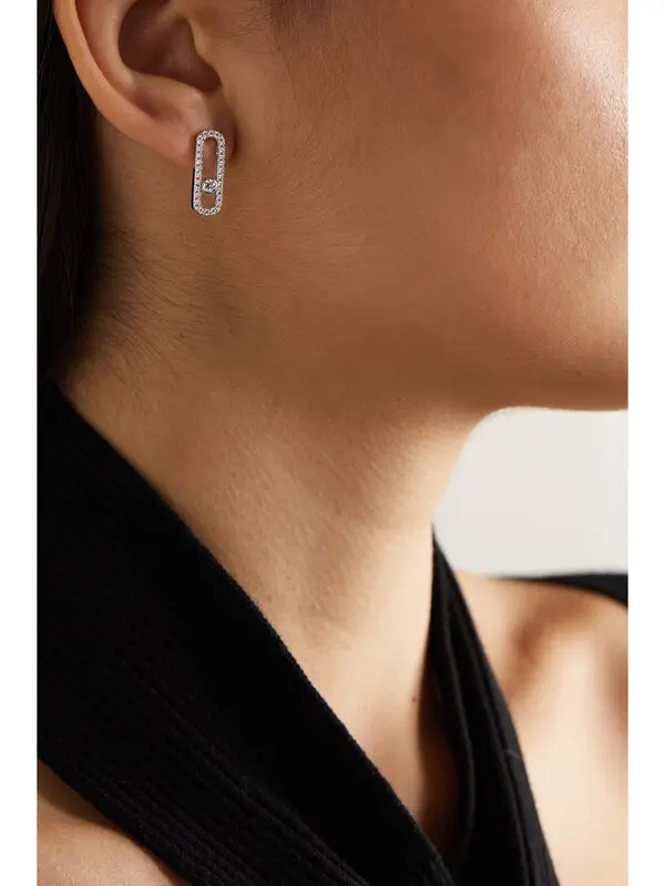 Messika Move Uno 18-karat Diamond Earrings