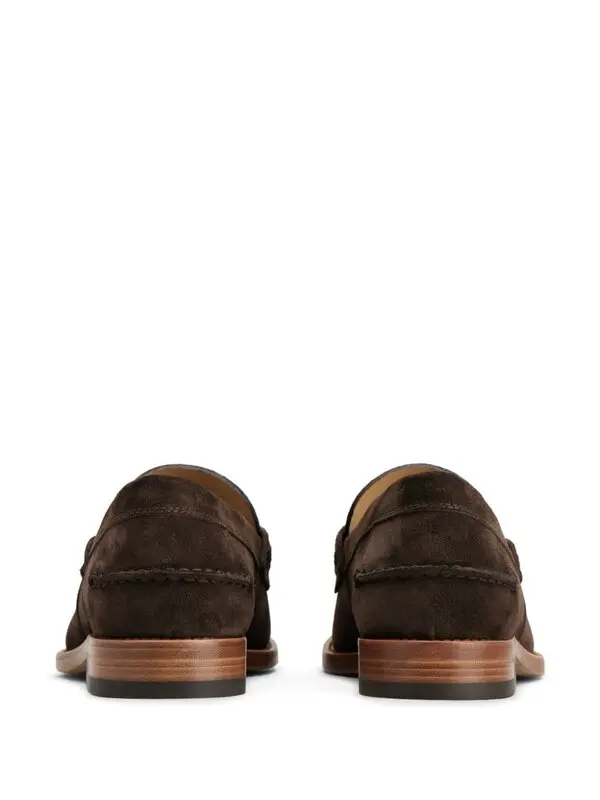 TOD'S Logo-debossed Suede Loafers
