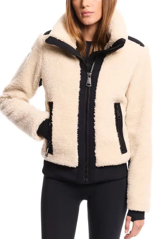 Sam. Willie Faux Shearling Jacket - Almond