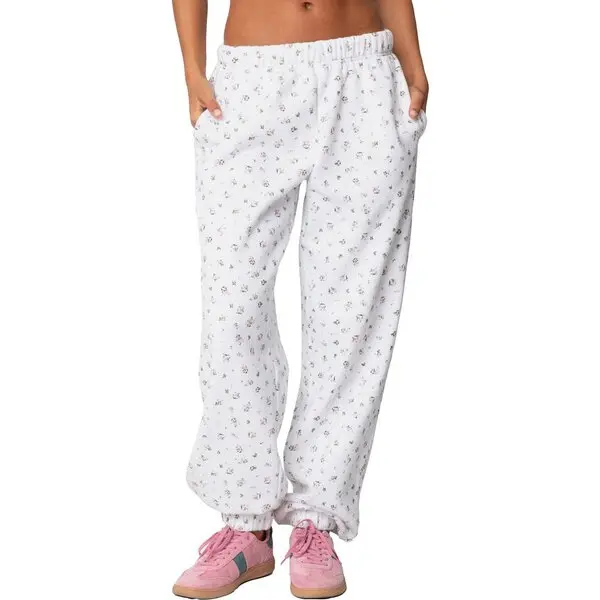 EDIKTED Floral Oversize Sweatpants