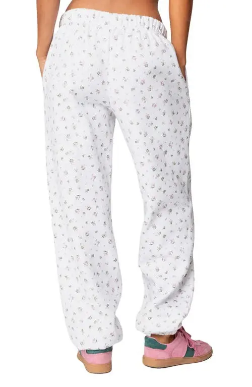EDIKTED Floral Oversize Sweatpants