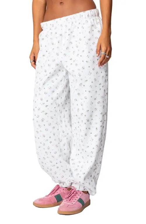 EDIKTED Floral Oversize Sweatpants