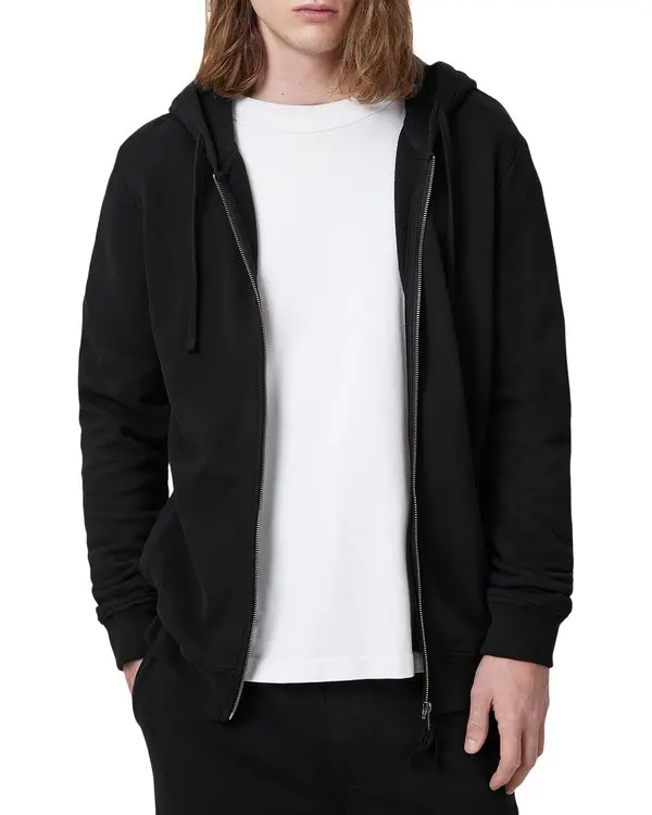 ALLSAINTS Raven Cotton Full Zip Hoodie