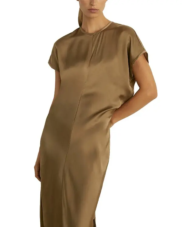 REISS Kora Satin Maxi Dress