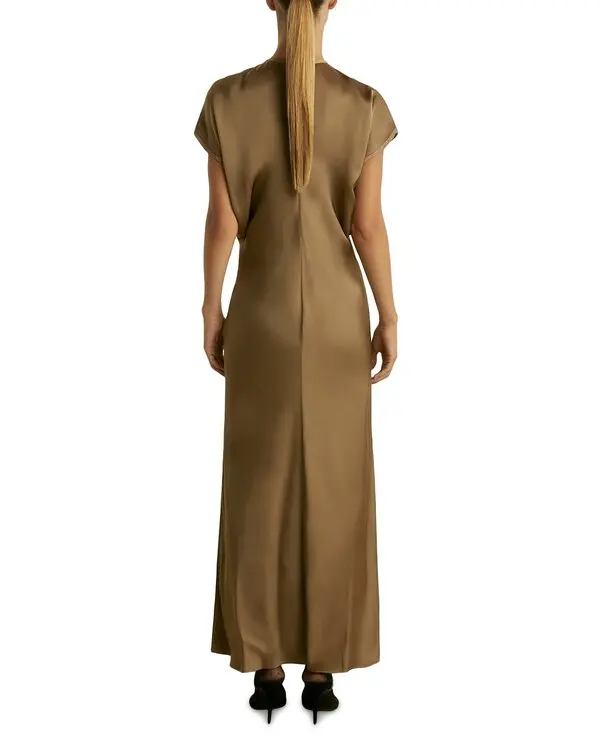 REISS Kora Satin Maxi Dress