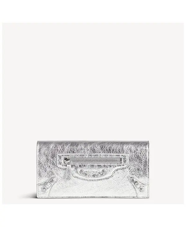 Balenciaga Le City Money Long Wallet - Silver