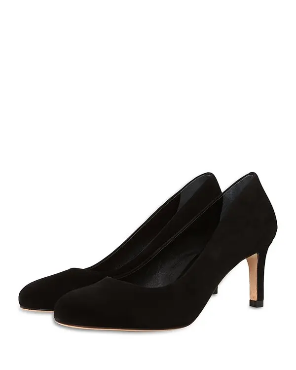 HOBBS LONDON Lizzie Mid Heel Court Pumps - Black