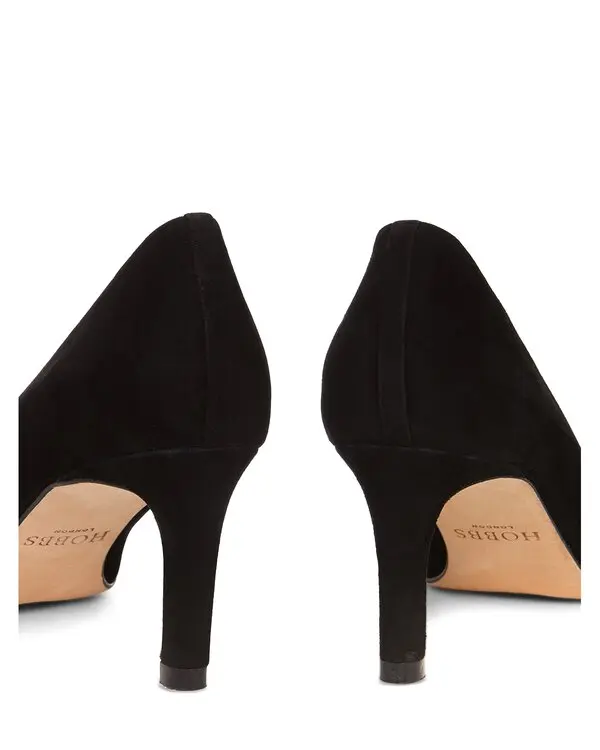 HOBBS LONDON Lizzie Mid Heel Court Pumps - Black