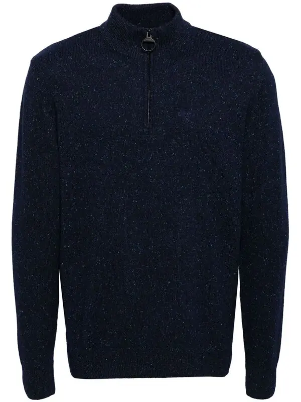 Barbour Tisbury Half-zip Jumper - Blue